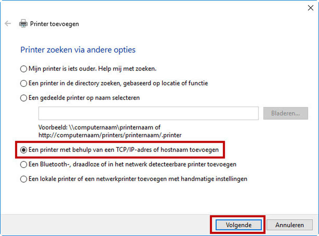 Printer toevoegen aan jouw pc met het IP-adres? Lees hoe.